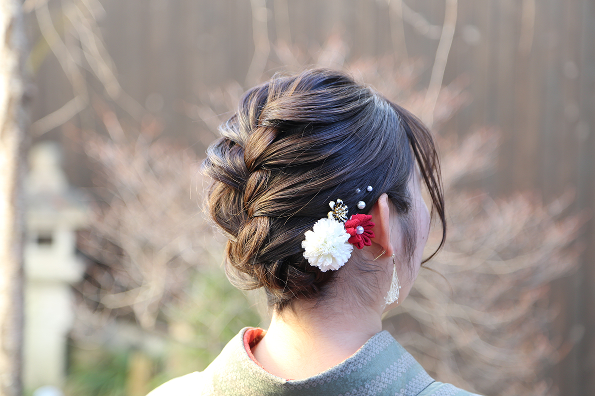Authentic hair styling ｜Rent a kimono or yukata at Okamoto in Kyoto ...